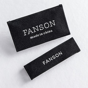 Custom Cotton Sew on Label 1000 Pcs Woven Labels High Density Sewing ...