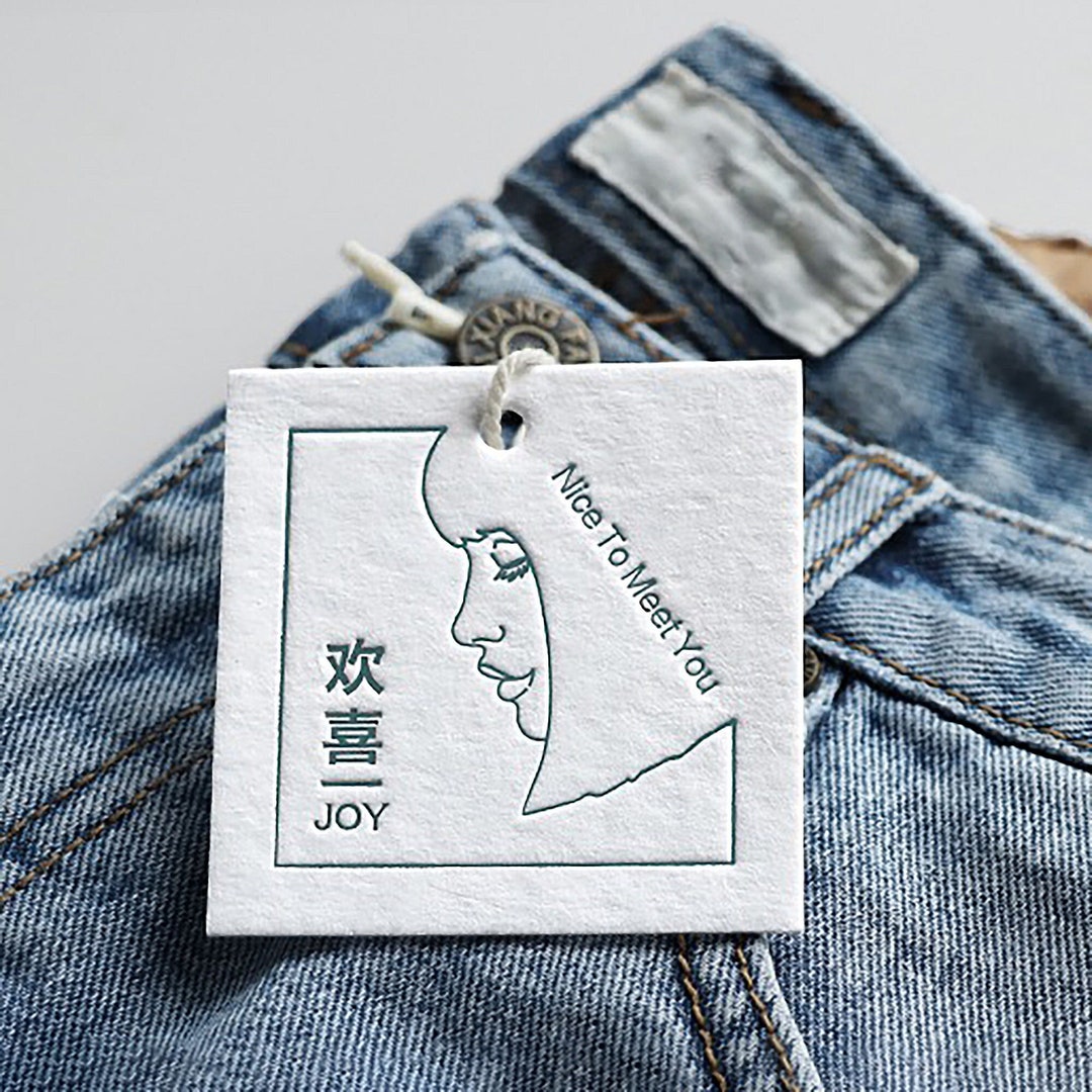 1000pcs Custom Swing Tags Simple Spring Hang Tags Product Packaging ...