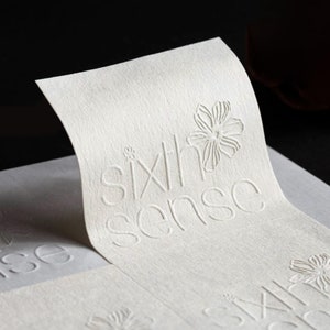 Custom Embossed Stickers Product Stickers Off-white Paper Stickers ...