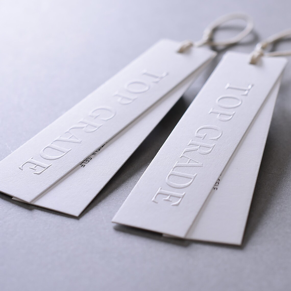 500 Custom Pure White Hang Tags Embossing Logo Swing Tags for - Etsy