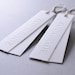 500 Custom Pure White Hang Tags Embossing Logo Swing Tags for Clothing ...