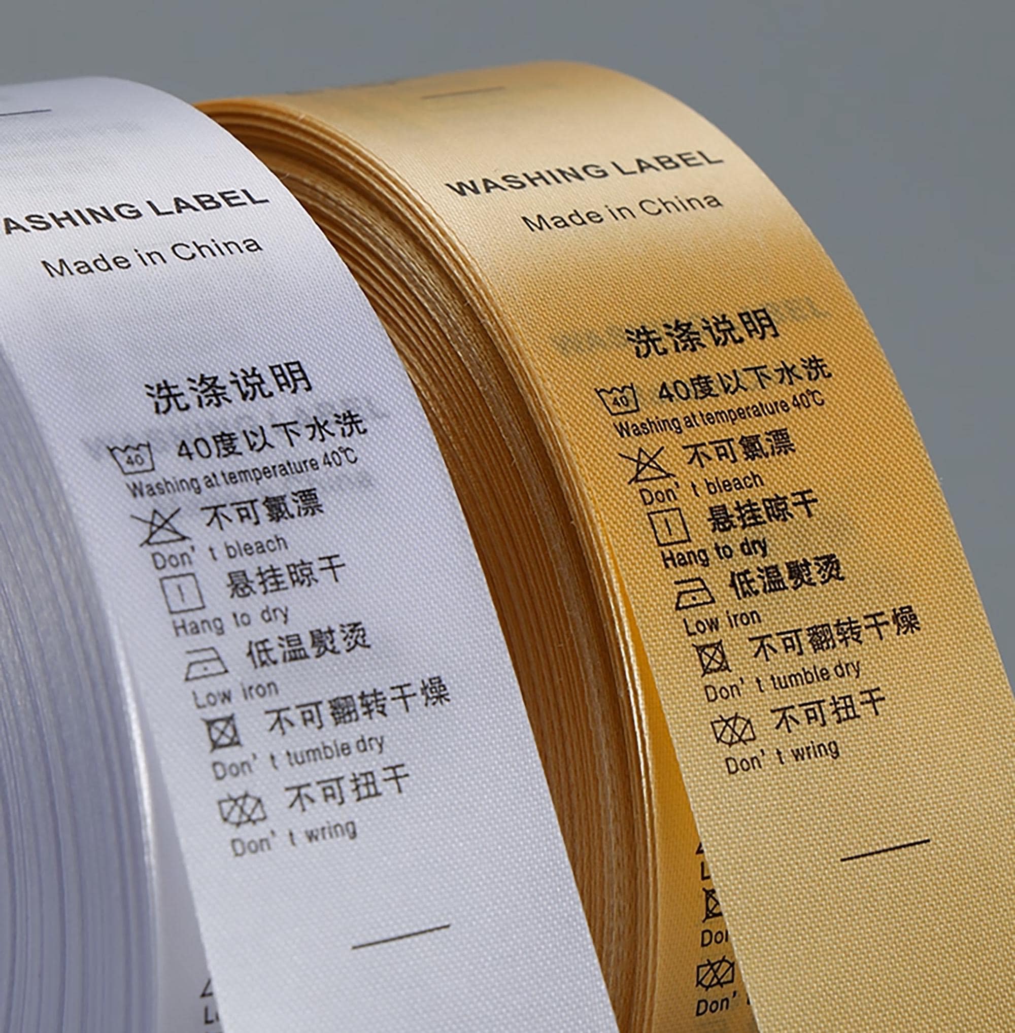 500 Custom Care Labels Clothing Wash Labels Sewing in Labels Sewing on ...