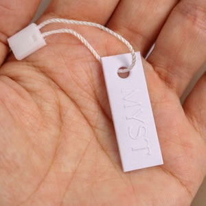 Custom Mini Hang Tags 1000 Pcs, 0.5"x1.5",mini Jewelry Tags, Gift Tags ...