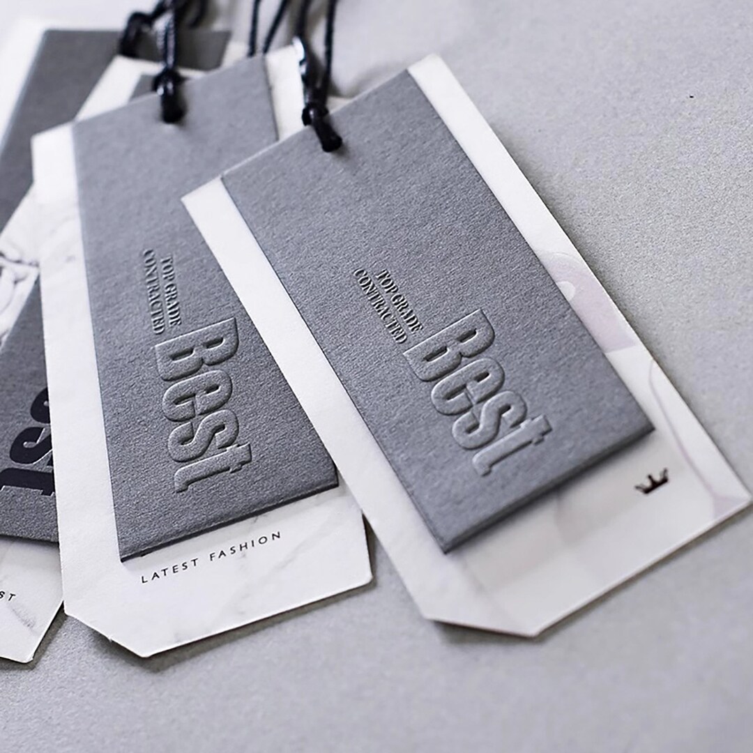 Custom Gray Hang Tag 1000pcs, Clothing Hang Tags, Swing Tags,price Tags ...
