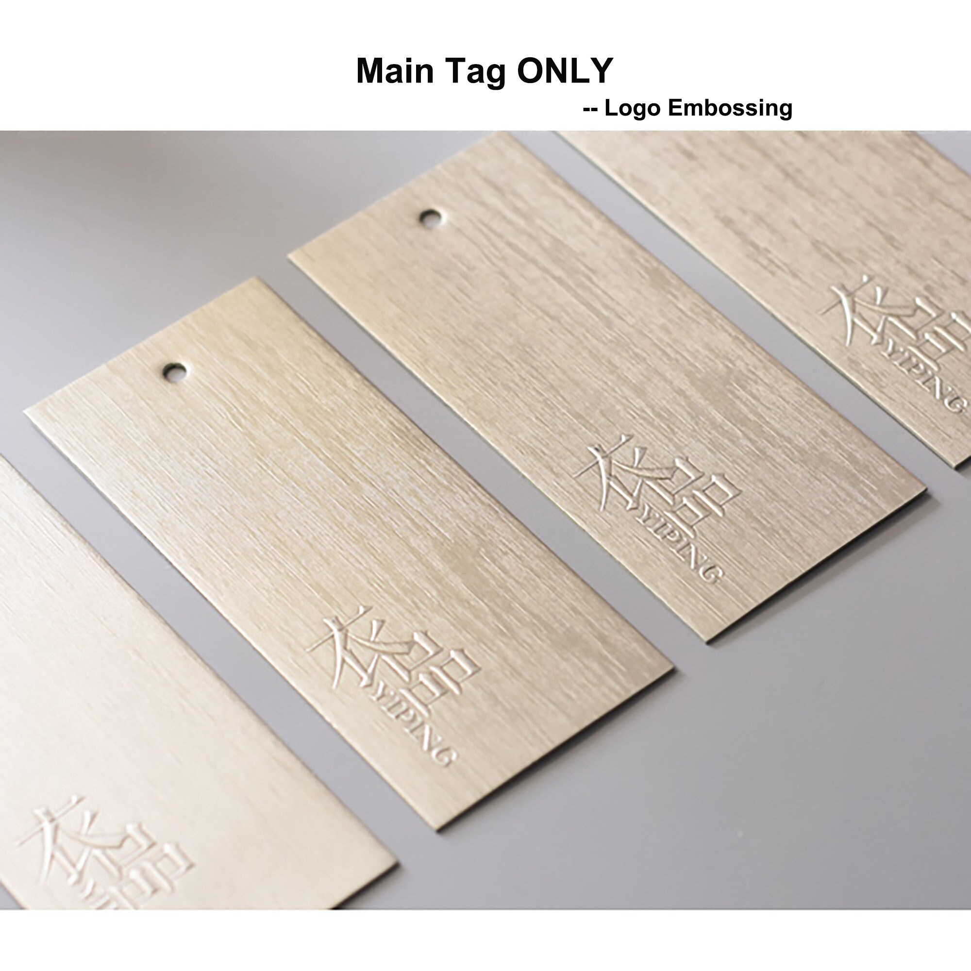 500 Custom Brushed Light Gold Hang Tags for Clothing Women - Etsy