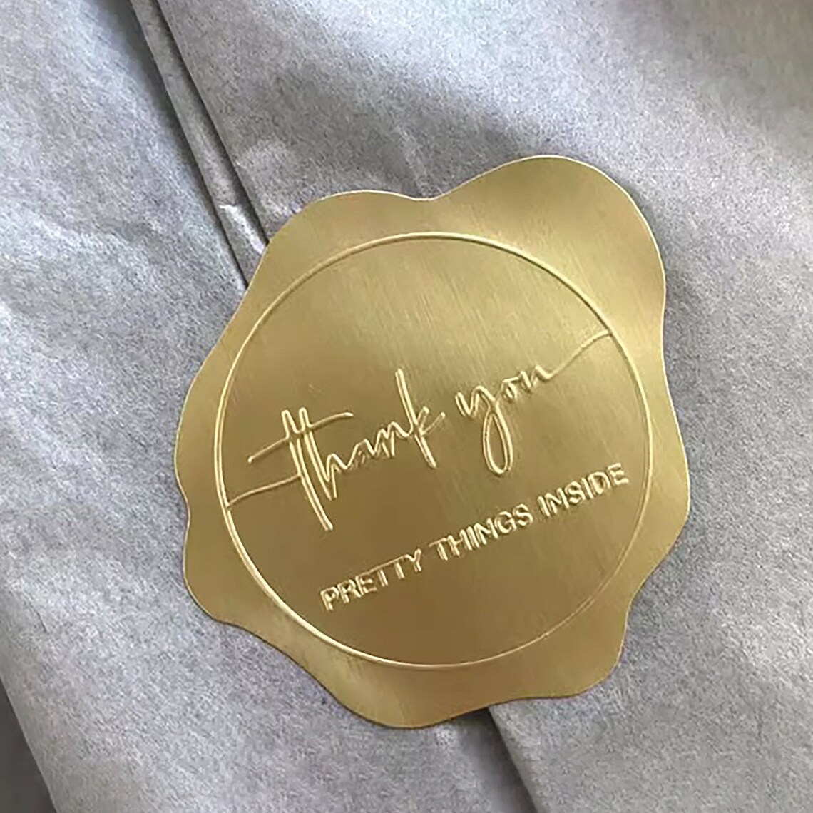 Custom Embossed Stickers, Gold Foil Stickers, Personalized Stickers ...