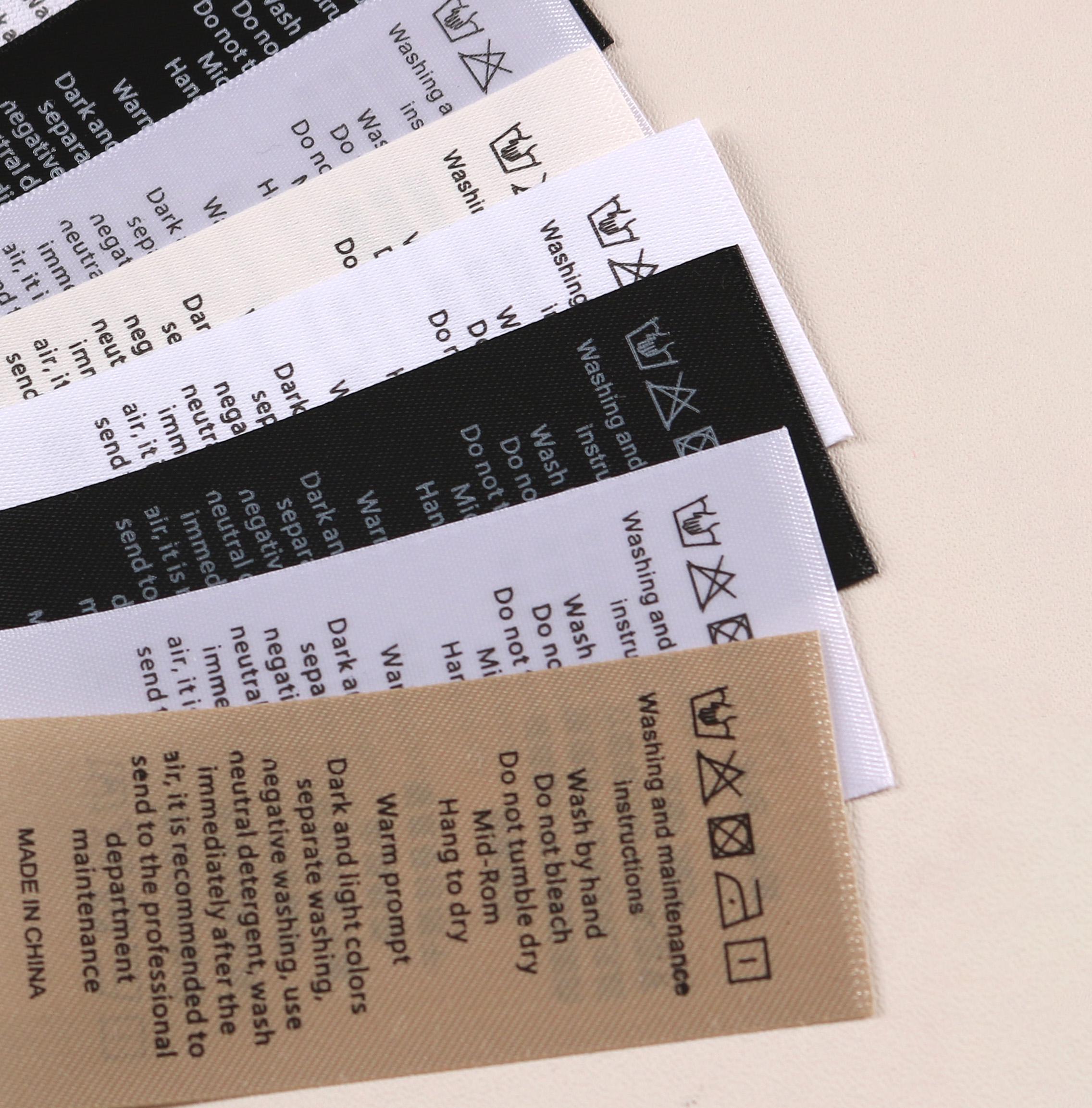 500 Custom Care Labels Clothing Wash Labels Sewing in Labels Sewing on ...
