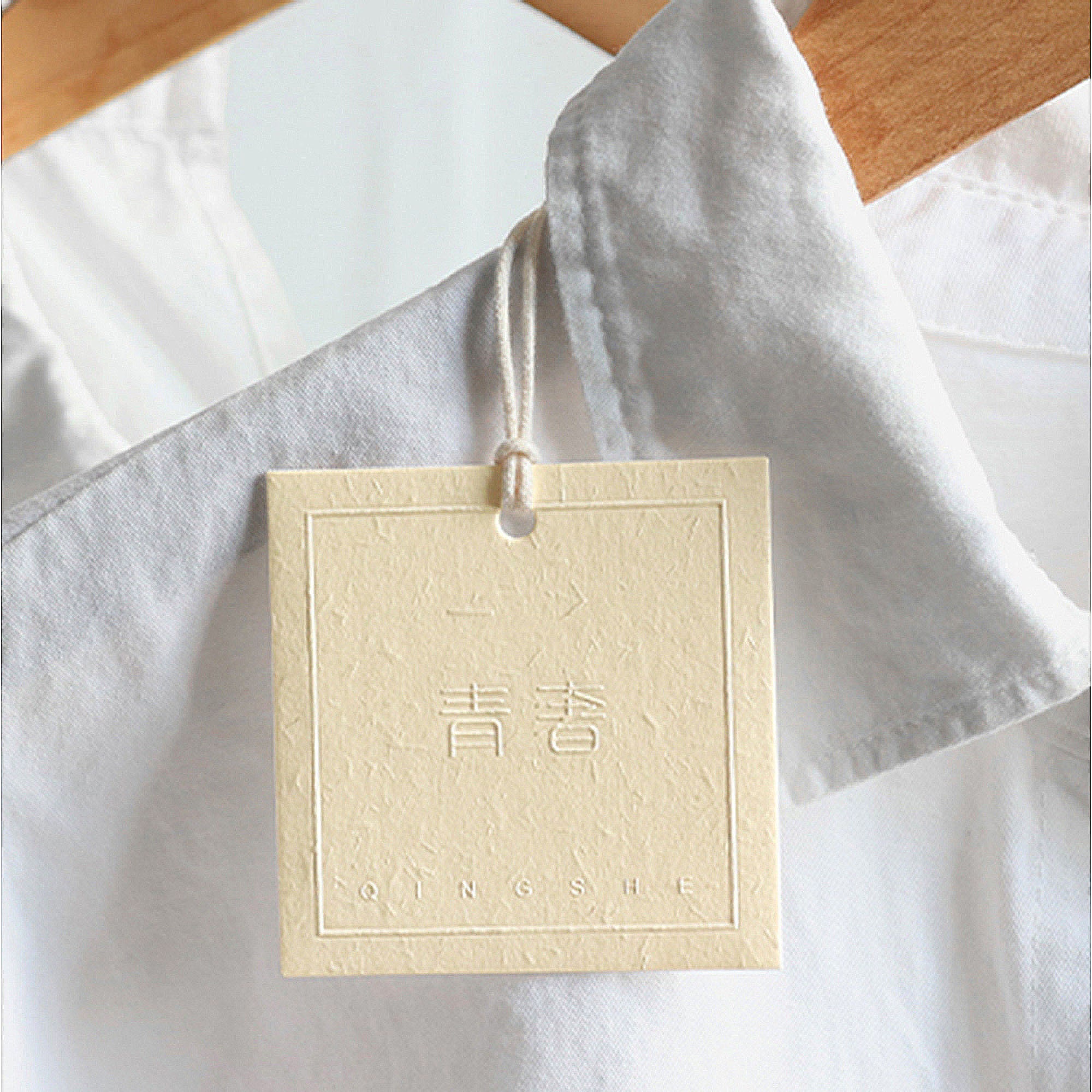 100/200/500 Custom Embossed Hang Tags,embossed Tags for Clothing ...