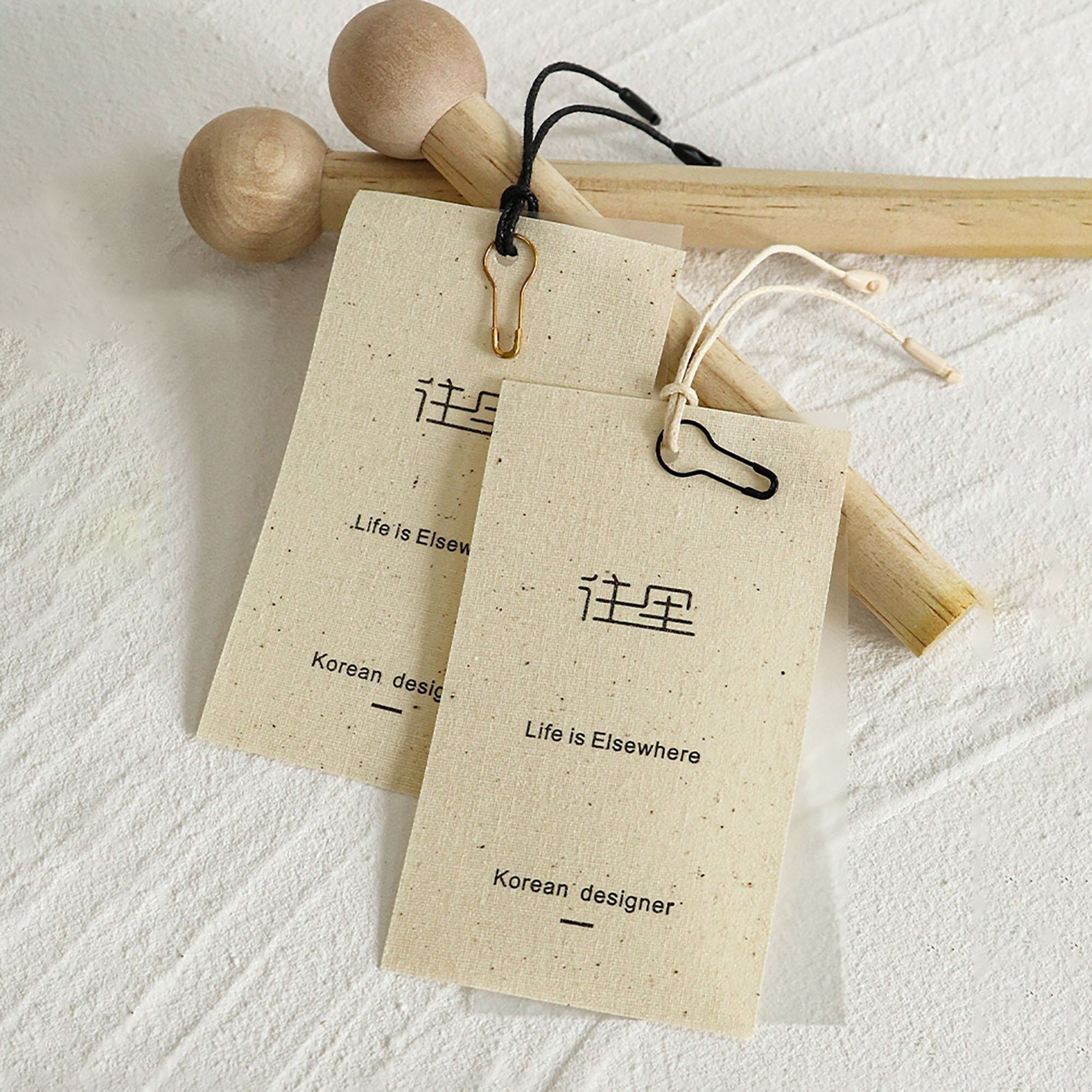 100 Custom Fabric Hang Tags Clothing Hang Tags,price Tags,simple Swing ...
