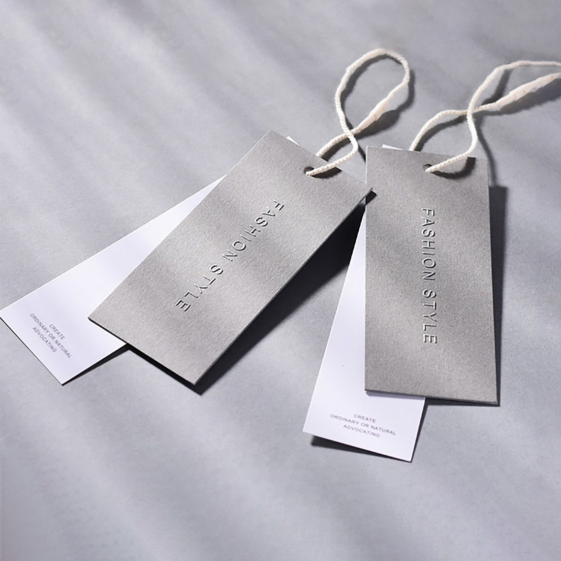 500 Custom Gray Hang Tags Embossing Hang Tags Paper Hang - Etsy