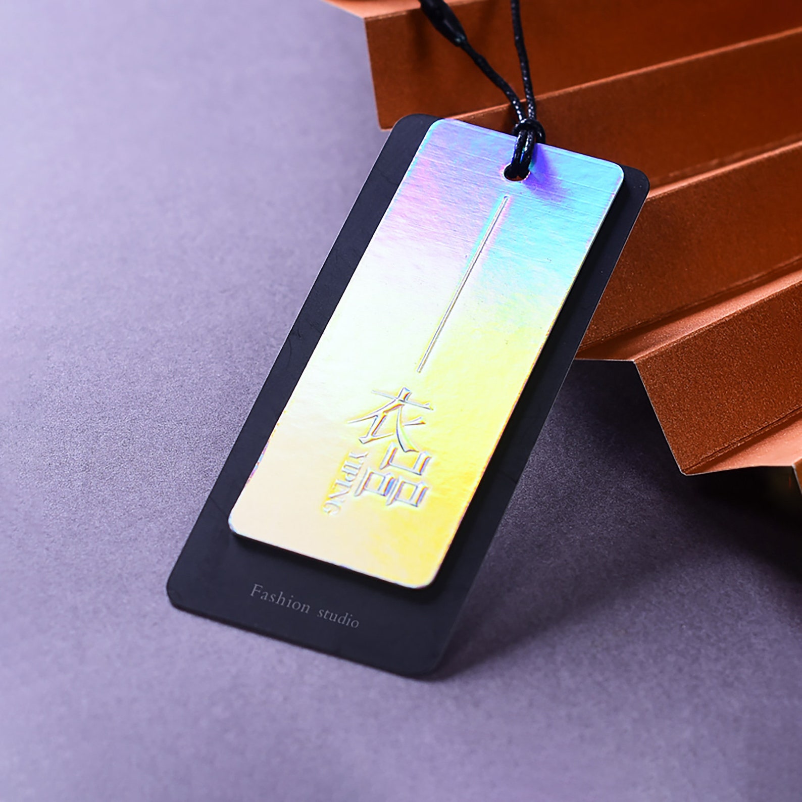 500 Iridescent Embossed Clothing Hang Tagscustom Holographic - Etsy