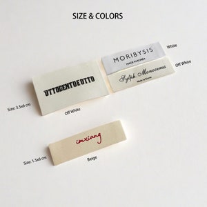 1000 Custom Cotton Clothing Sewing Labels, Clothing Labels, Sewing ...