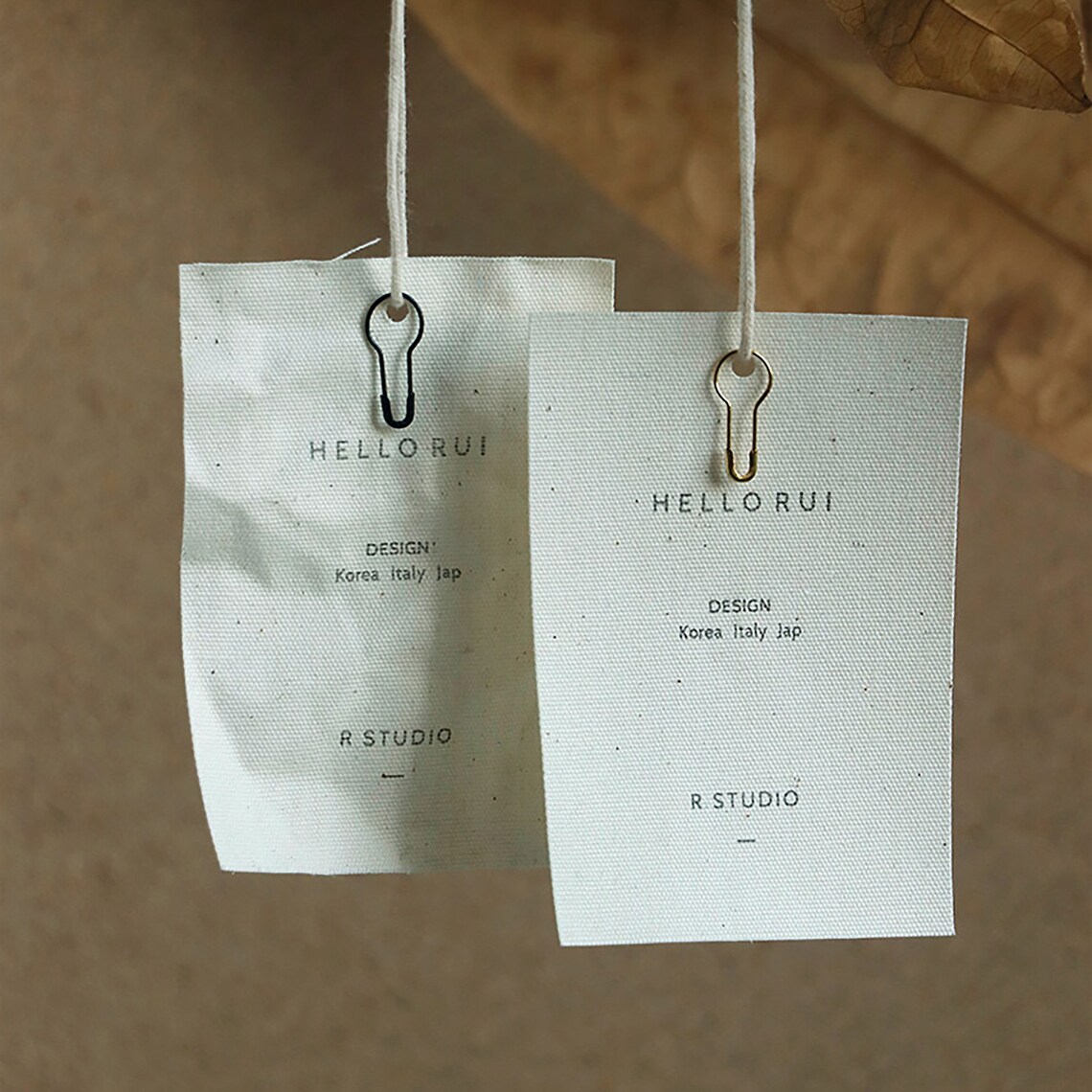 100 Custom Cotton Canvas Hang Tagsclothing Hang Tagssimple - Etsy