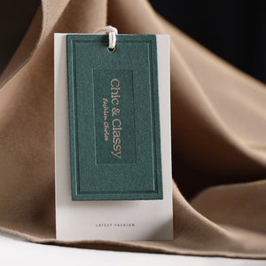 Custom Green Hang Tags 500 Pcs Swing Tags Clothing Hang Tags Custom ...