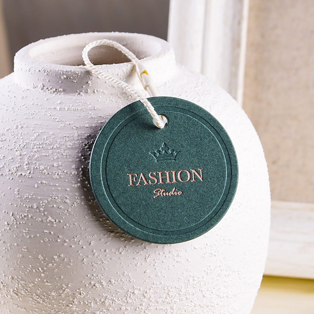 500 Pcs Custom Circle Mini Hang Tags Swing Tags Round - Etsy