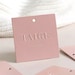 500pcs Pink Hangtags Custom Clothing Hang Tags, Embossed Hang Tags,eco ...