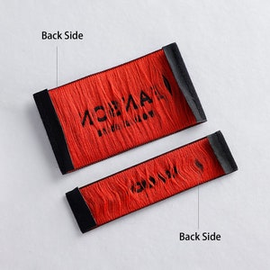 Custom Cotton Sew on Label 1000 Pcs Woven Labels High Density Sewing ...