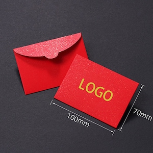 50pcs Gift Card Envelopes 7x10cm Custom VIP Card Envelopes 26 Colors ...