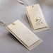 500 Custom Brushed Light Gold Hang Tags for Clothing Women - Etsy