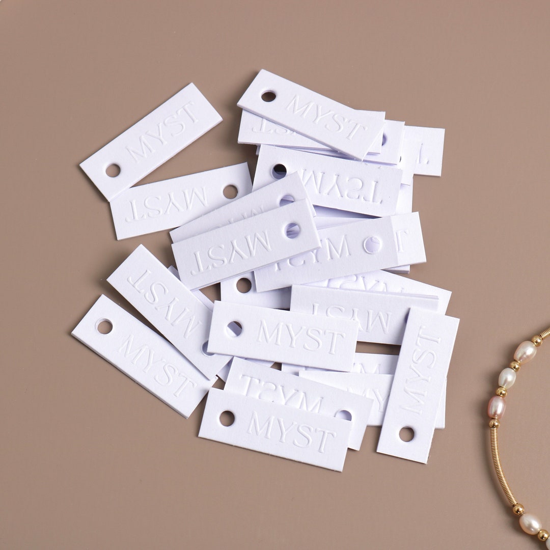 Custom Mini Hang Tags 1000 Pcs, 0.5"x1.5",mini Jewelry Tags, Gift Tags ...