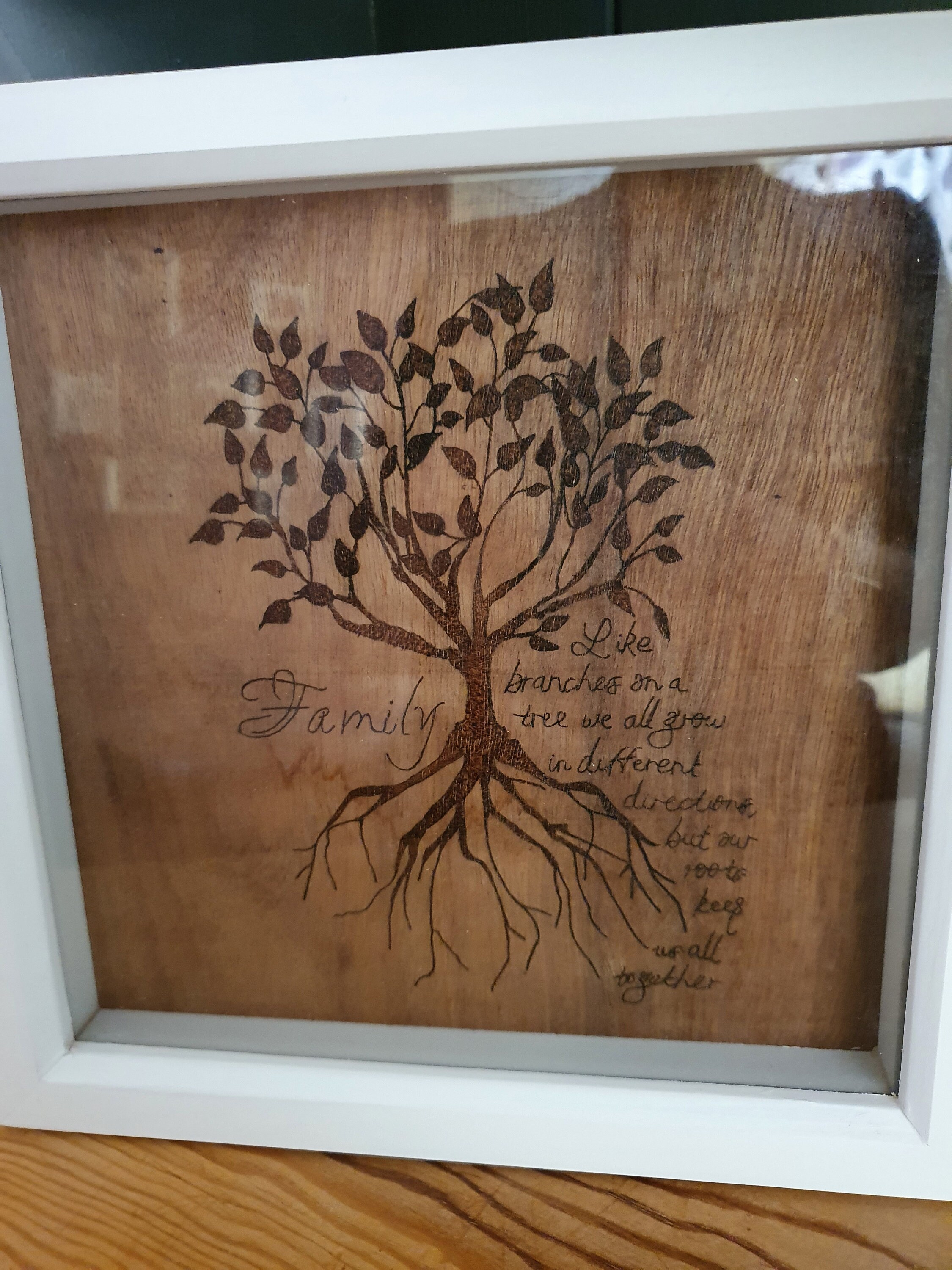 Wooden Family Tree Picture - Etsy