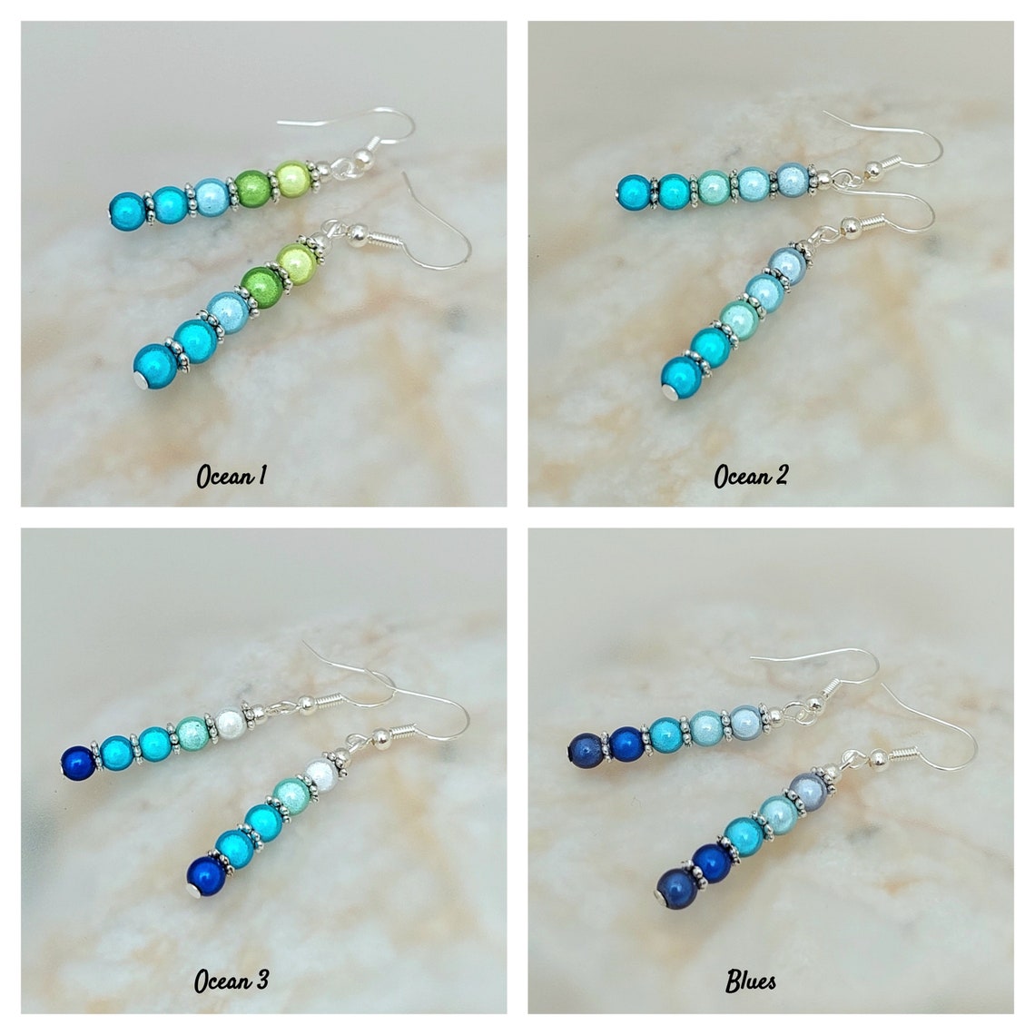 Colourful Summer Earrings - Colourful Reflective Glow Bead Jewellery ...