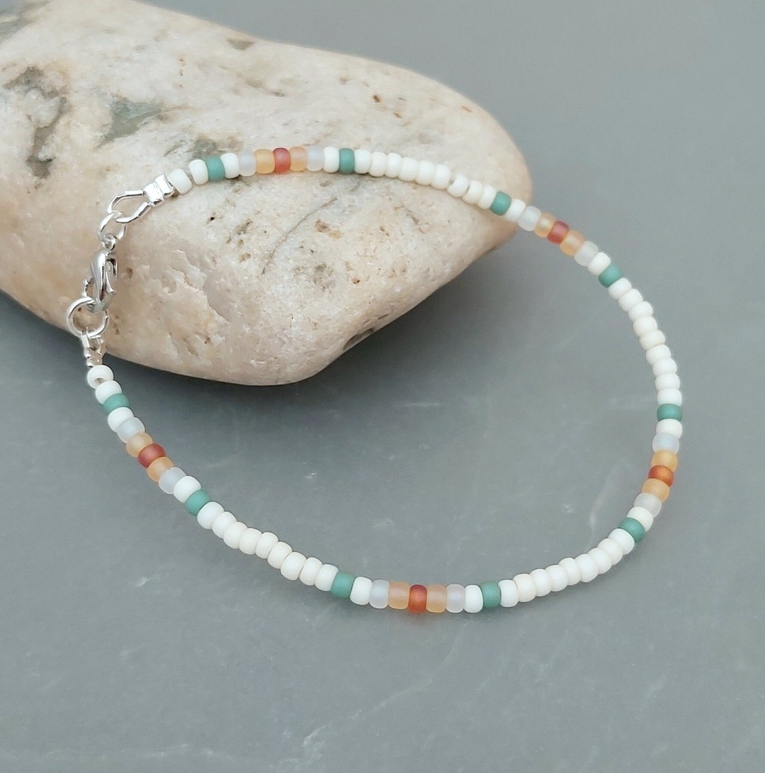 Seed Bead Surf Bracelet - Summer Surf Bracelet - Bead Beach Bracelet ...