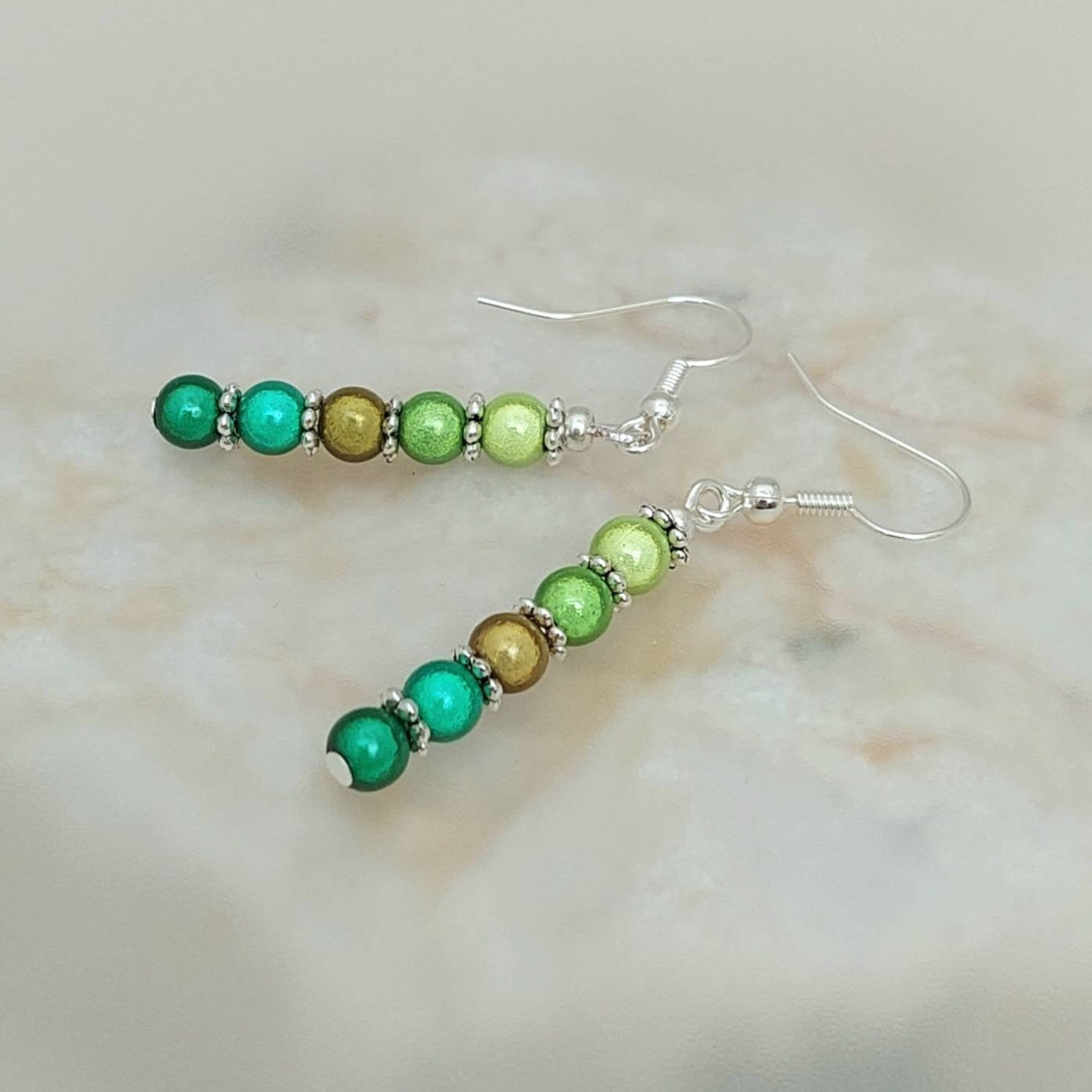 Colourful Summer Earrings - Colourful Reflective Glow Bead Jewellery ...