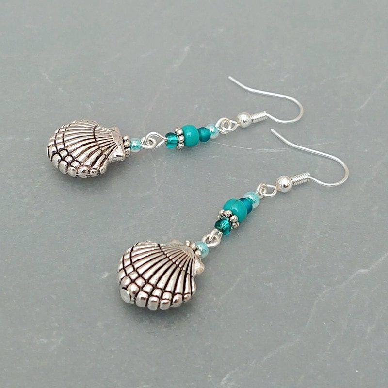 Sea Shell Earrings - Etsy UK
