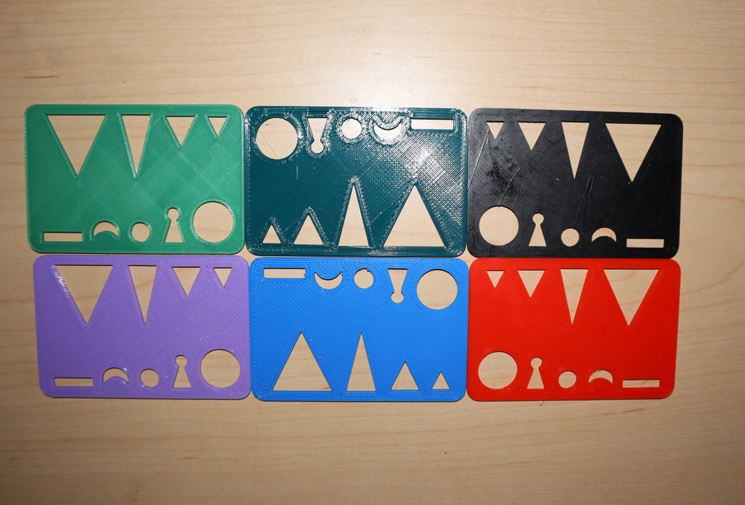 Set of 6 Durable Montessori Grammar Symbols Stencils - Educational ...