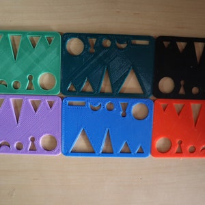Set of 6 Durable Montessori Grammar Symbols Stencils - Educational ...