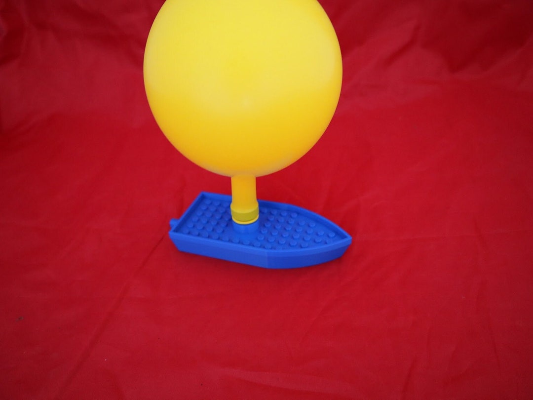 3D Printed Pop Boat Trio Set With Balloons Lego-compatible Floating Toy ...