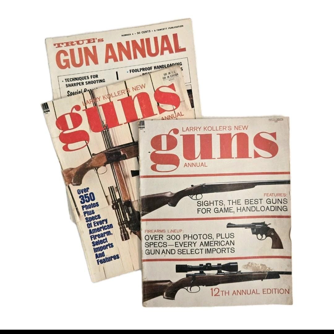 Vtg Guns Annual Magazines Larry Kollers Trues 60s Rifle Shotgun Sharp ...