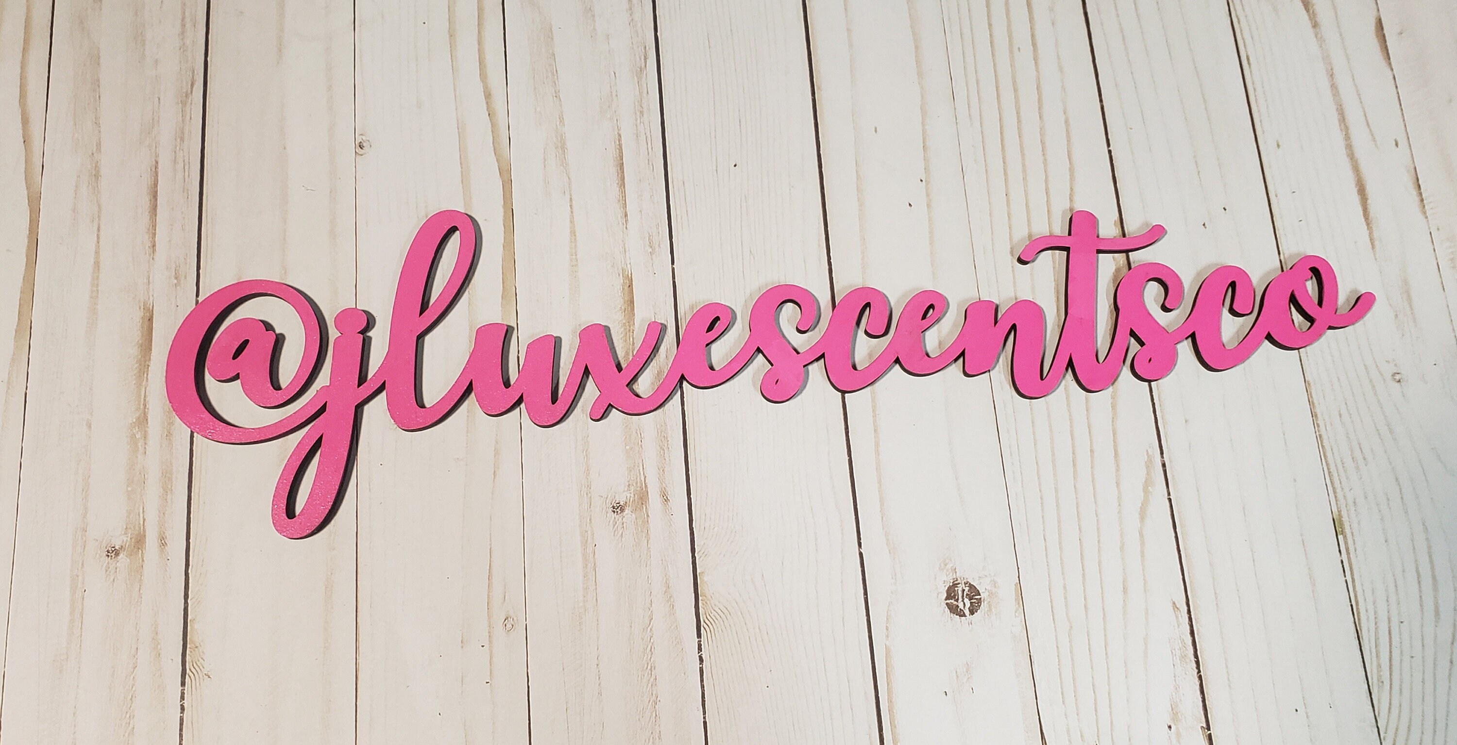 Custom IG/FB Social Media Handle Photo Prop Unfinished | Etsy