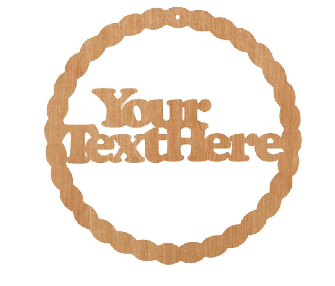 Custom Rim Circle- Unfinished Wood - Etsy