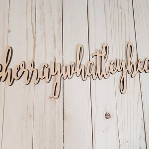 Custom IG/FB Social Media Handle Photo Prop Unfinished - Etsy