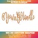 Custom IG/FB Social Media Handle Photo Prop Unfinished - Etsy