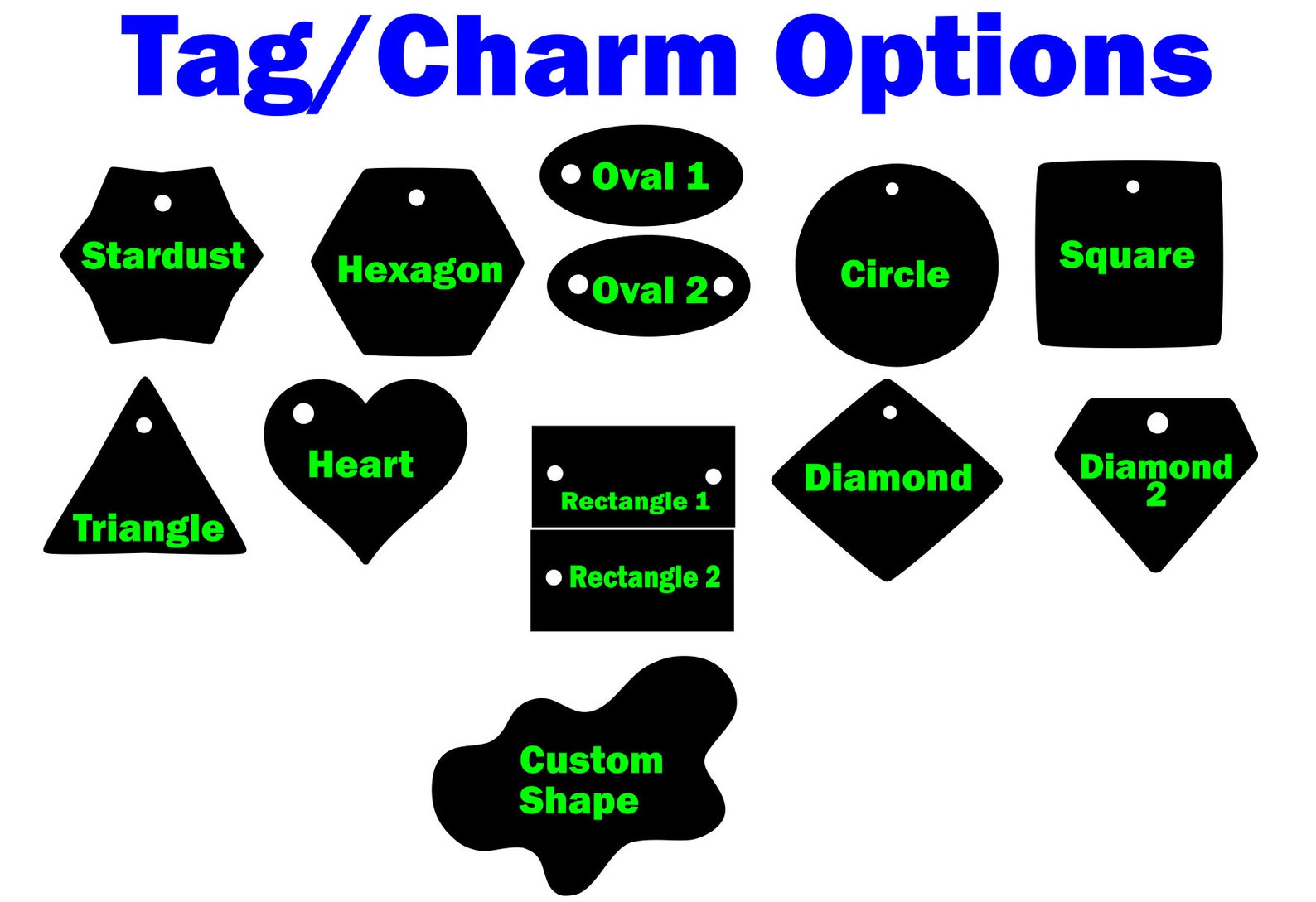 CLEAR ACRYLIC Mini Tags/charms for Homemade Custom Items or - Etsy