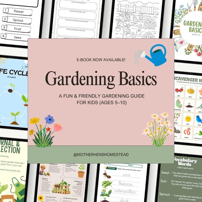 Gardening Basics for Ages 5-10 - Etsy