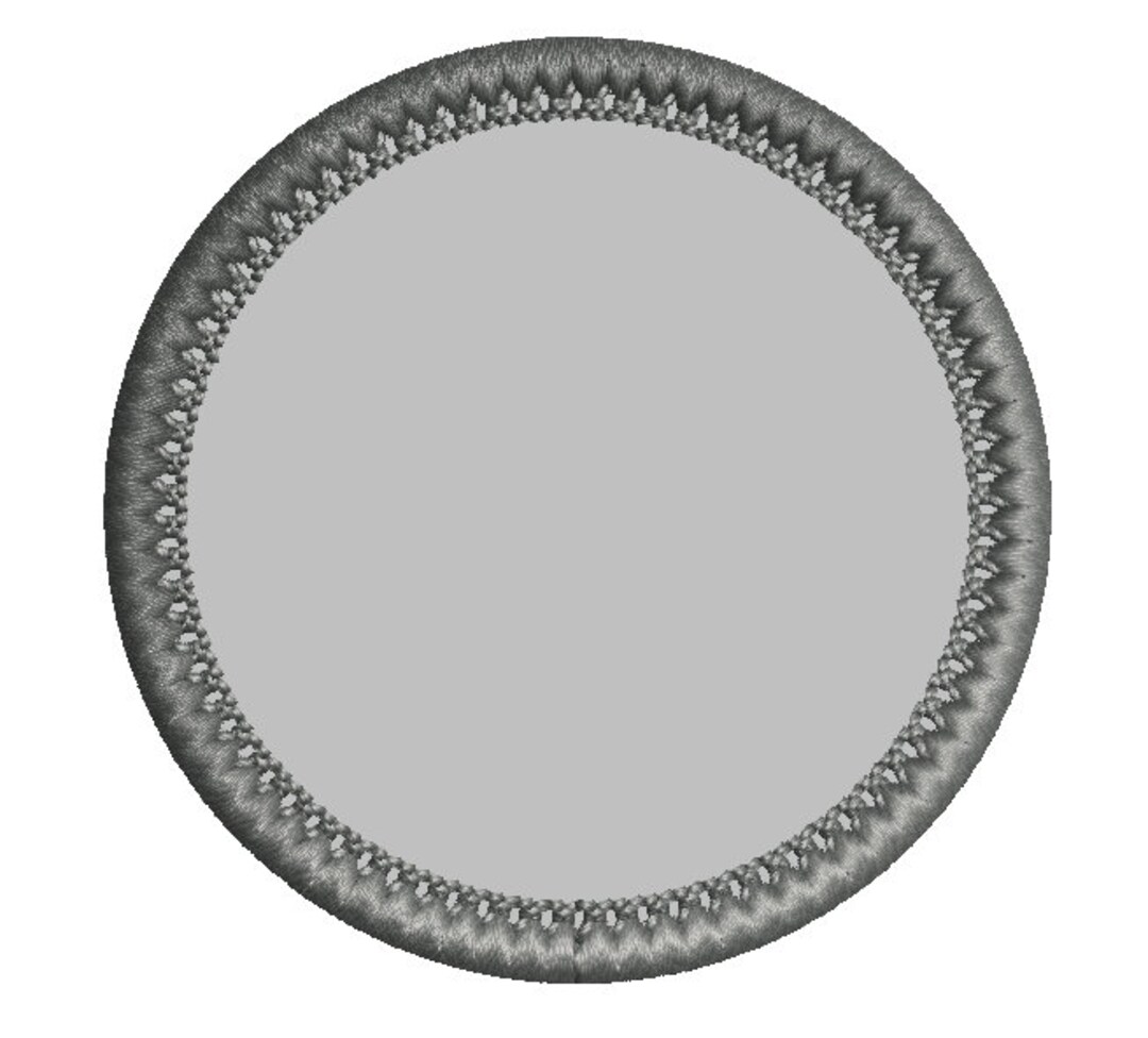 2 Faux Merrow Border Files for Twill Over Vinyl Patch Method Machine ...