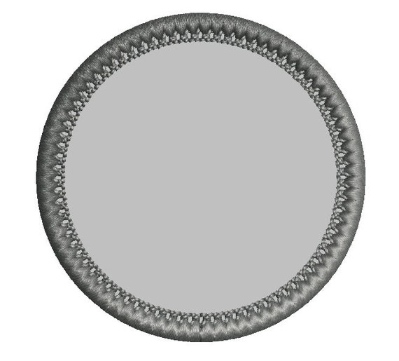 2 Faux Merrow Border Files for Twill Over Vinyl Patch | Etsy