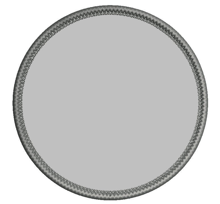 4 Faux Merrow Border Files for Twill Over Vinyl Patch Method Machine ...