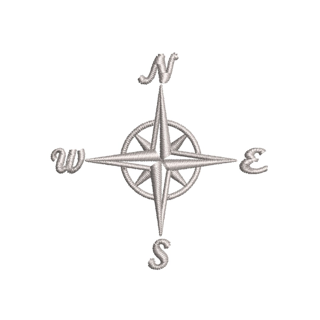Compass Rose Embroidery File Machine Embroidery File, Dst, Pes, Exp ...