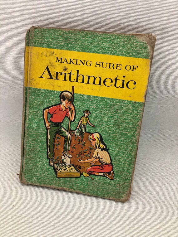 Antique Vintage Math Textbook Book 1958 Making Sure of | Etsy