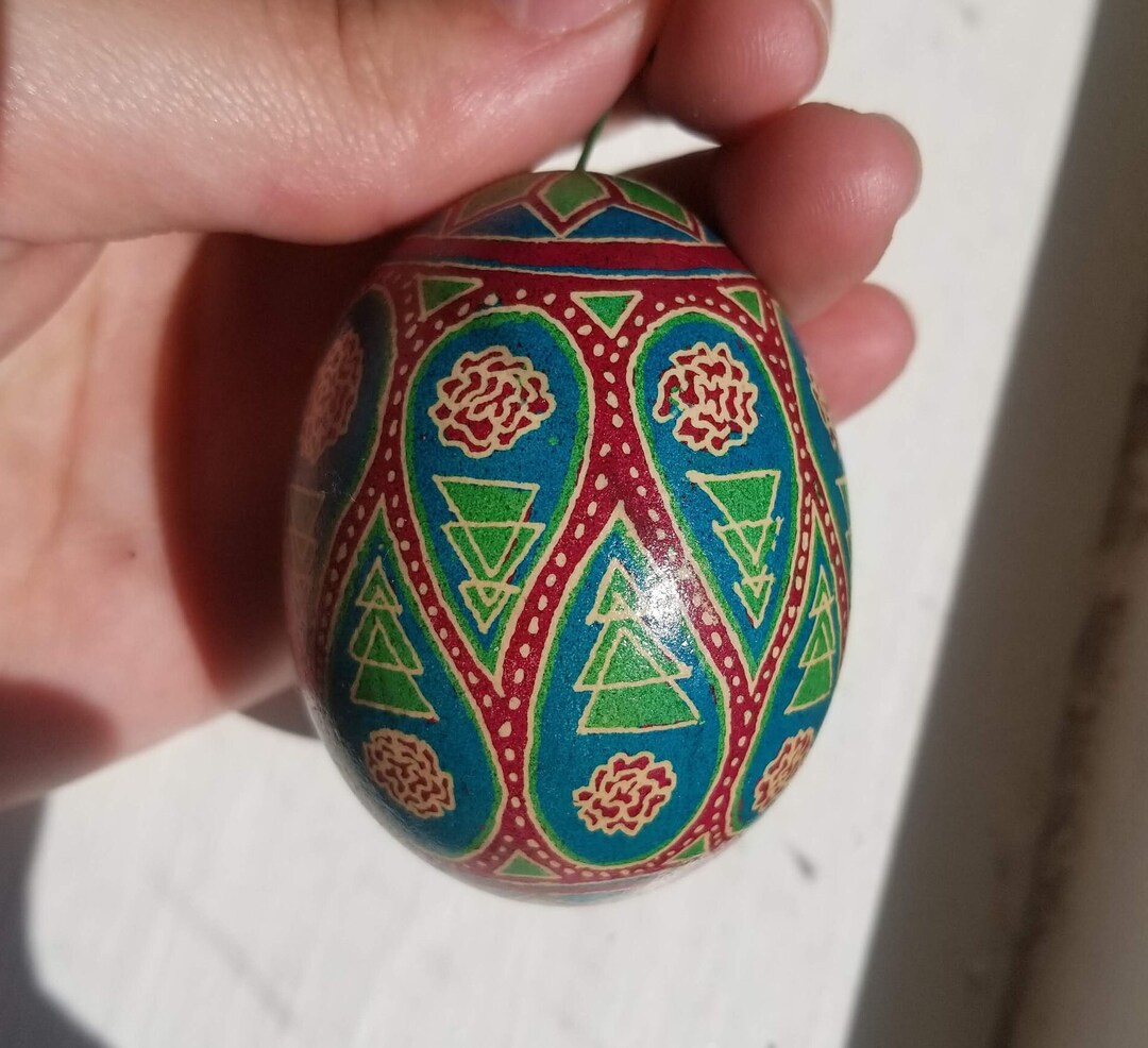 Flower Triangle Egg Ornament - Etsy