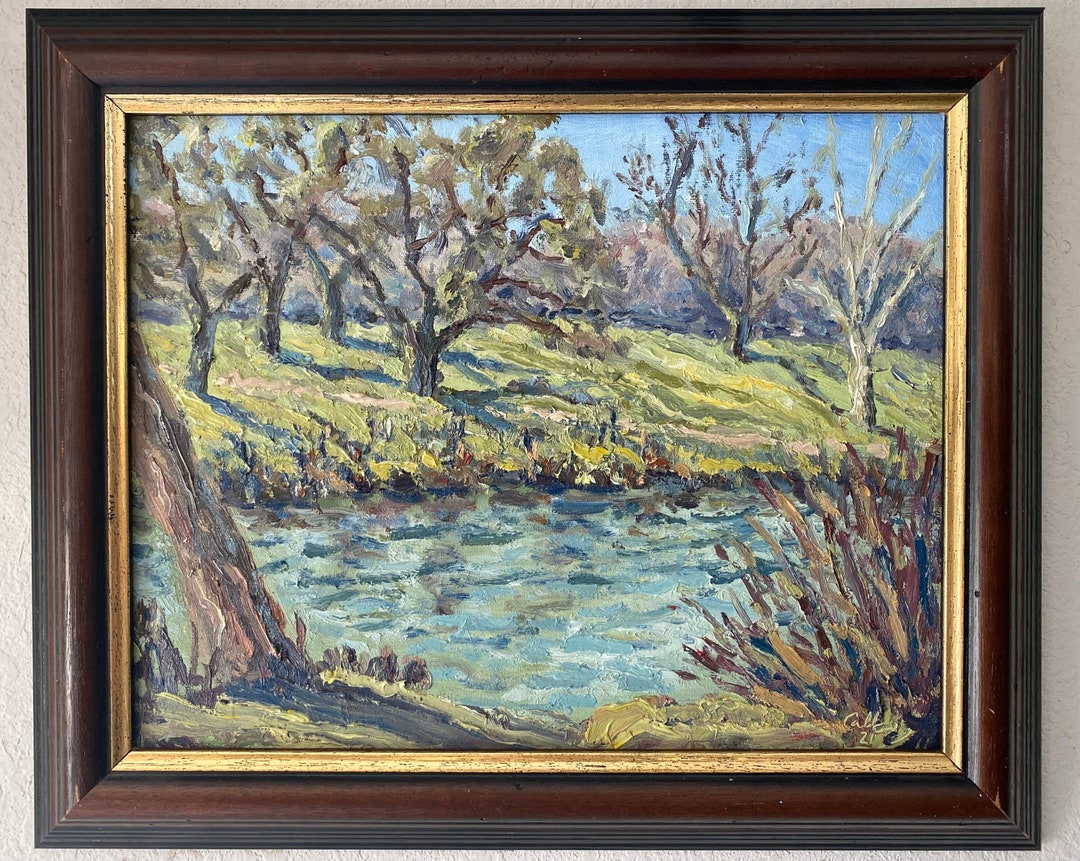 11"x14" Original Pleinair Oil Painting Blanco State Park Springtime ...