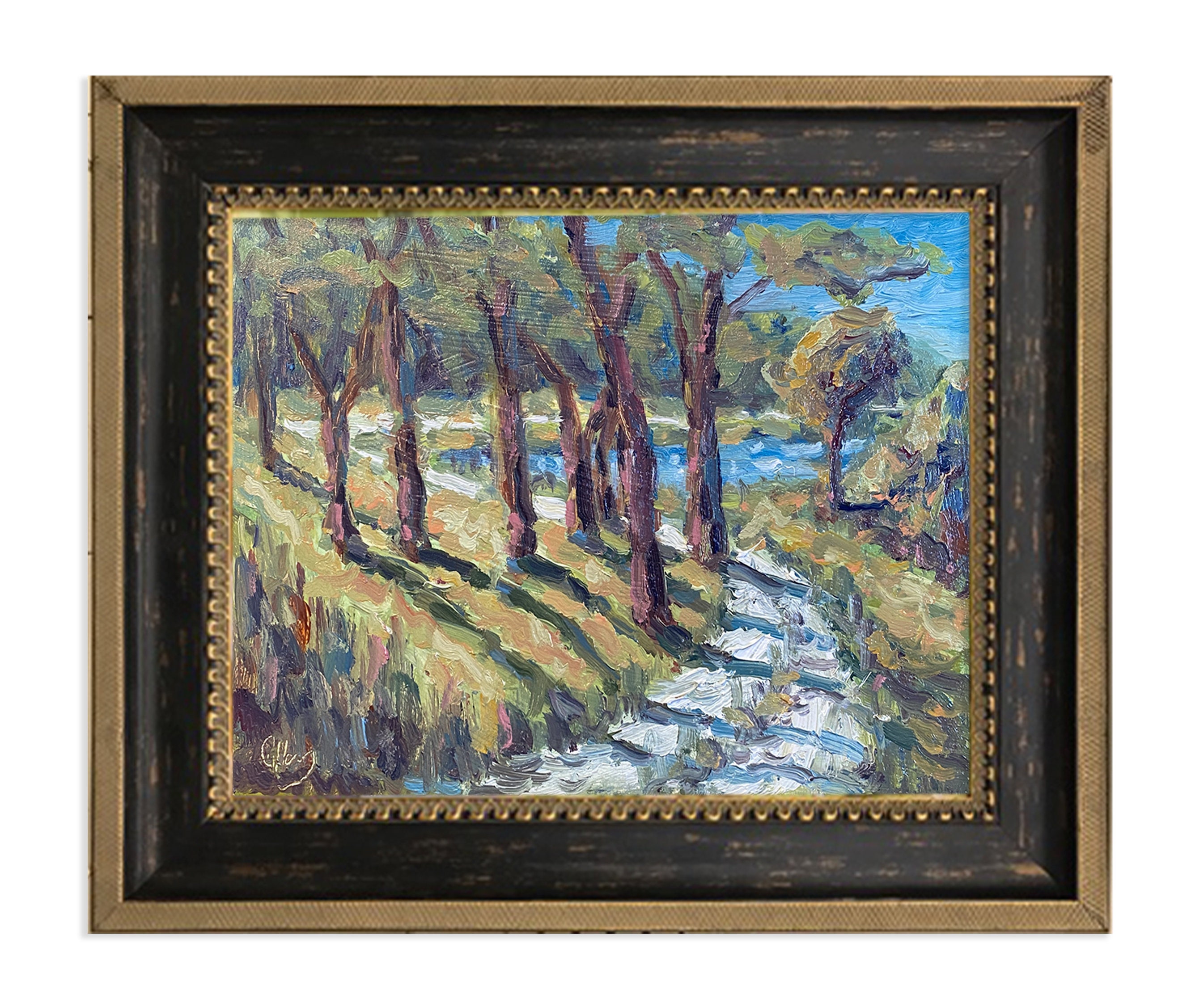 8"x10" Two Juniper Lane Texas Hill Country Original Oil Painting - Etsy