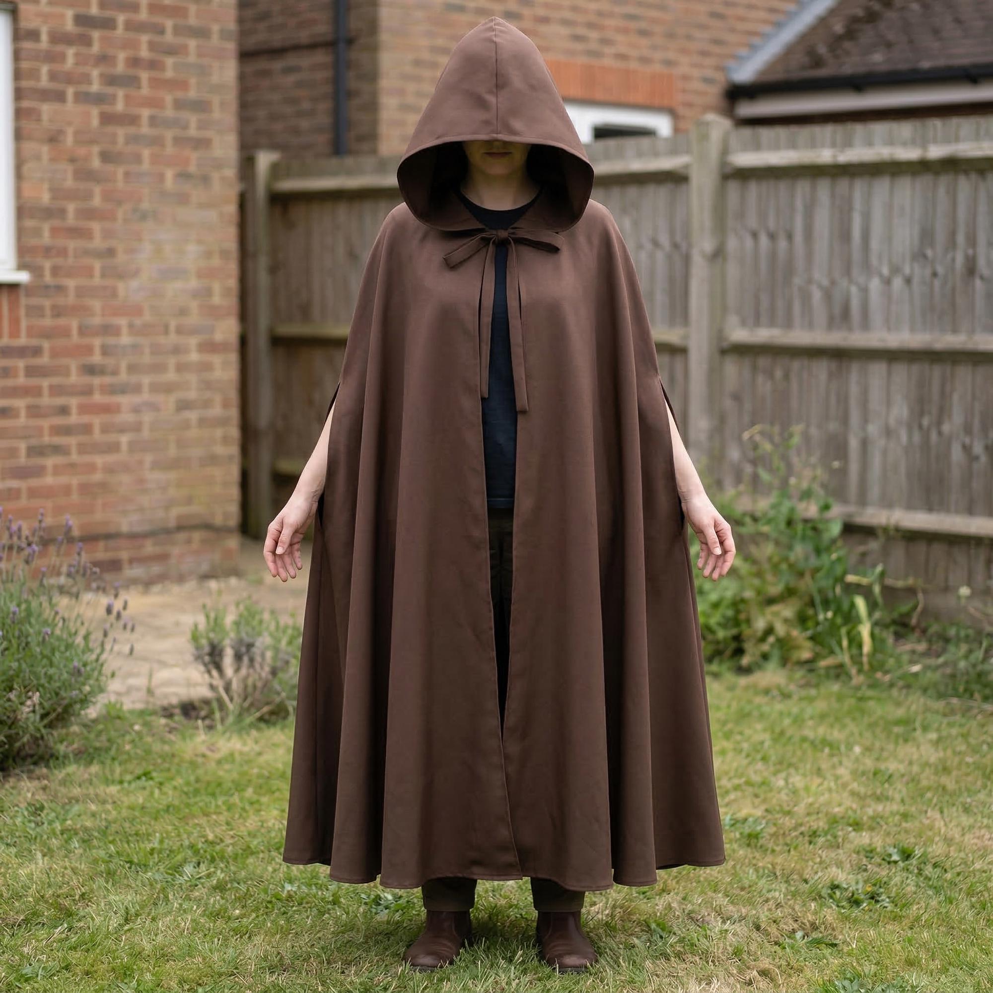 Medieval Hooded Cape Cloak, Renaissance Fantasy Cloak for Women, Elven ...