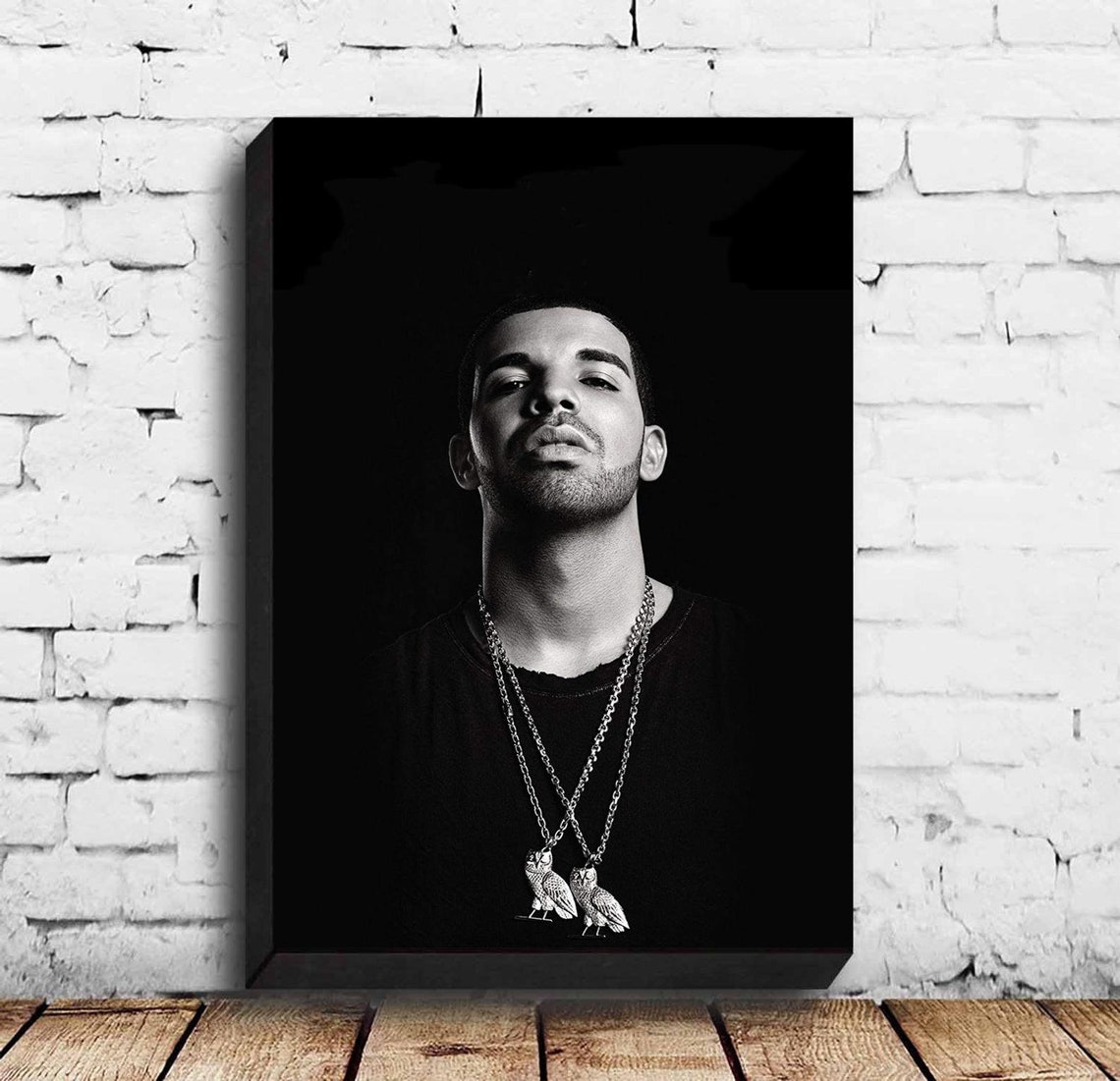 Drake Portrait Wall Art Rapper Drake Poster Drake Print Hip | Etsy