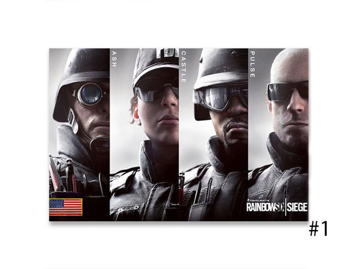 Rainbow Six Siege Video Game Poster R6 Print Gaming Rainbow | Etsy